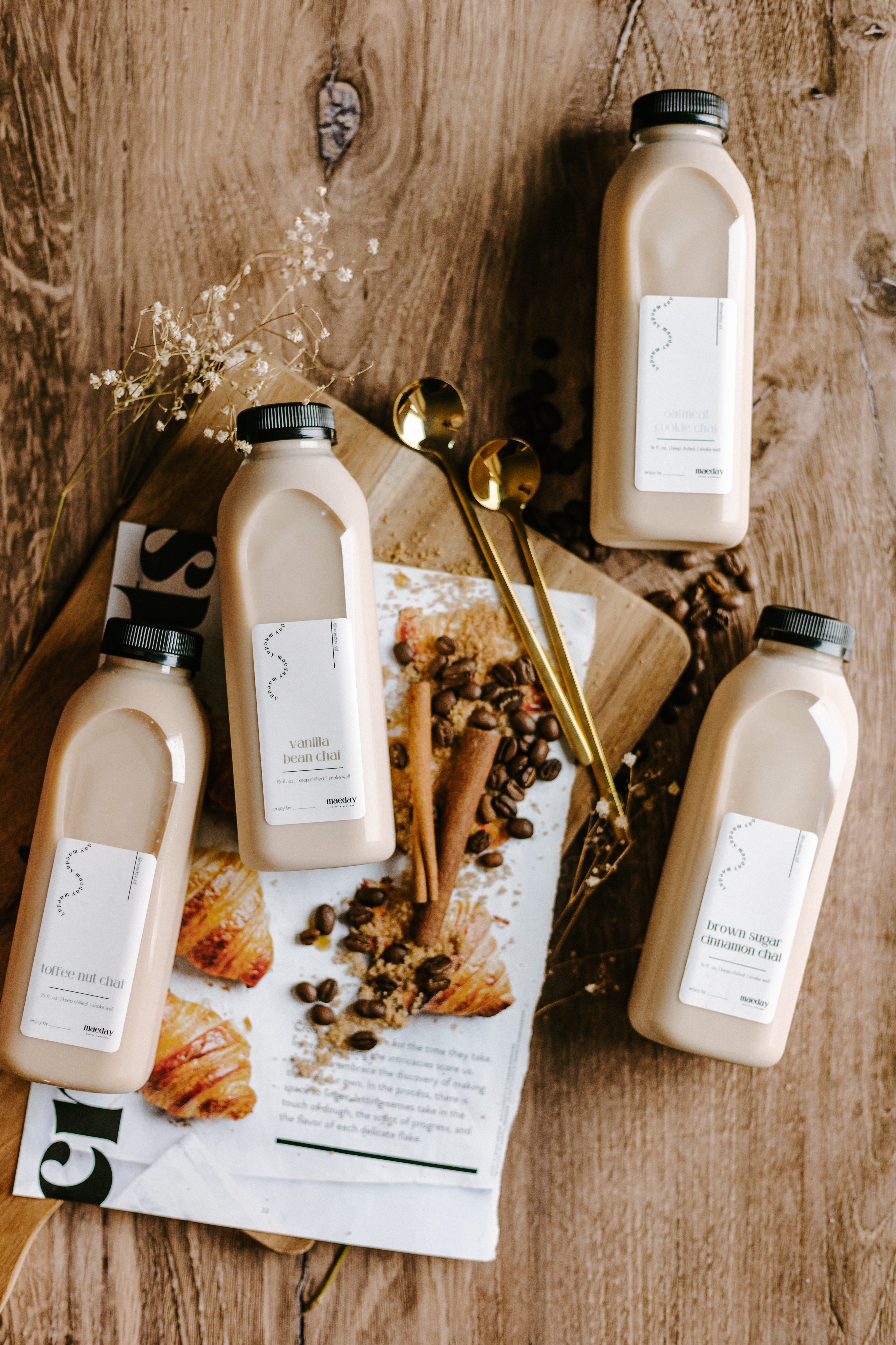 4 Pack Bottled Chai – Maeday Coffee + Boutique